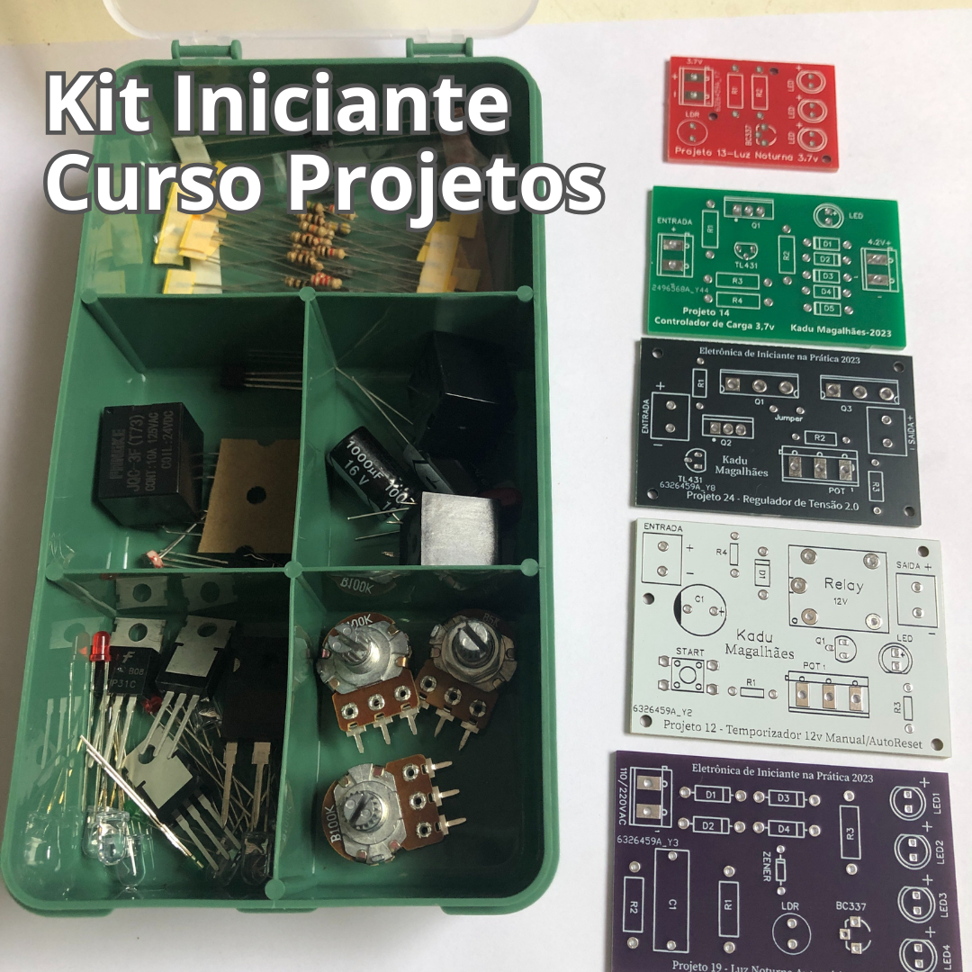 Kits de Eletrônica para Iniciantes - Kadu Magalhães